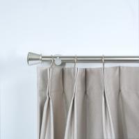 China Metal Conical frustum Finial 0.5mm thickness 1.6m Curtain Rod For Hotel for sale