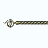 China The Torch Shape Finial Custom Curtain Rod Accessories Thickness 0.5mm Single Bracket 28mm Diameter for sale