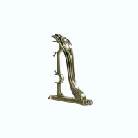 China The Torch Shape Finial Custom Curtain Rod Accessories Thickness 0.5mm Single Bracket 28mm Diameter for sale