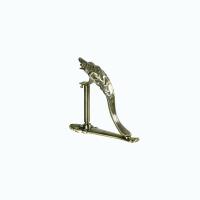 China 28mm curtain pole brass pineapple curtain finial Morocco market double metal curtain poles for sale