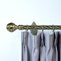 China home decoration 28mm curtain pole brass pineapple design curtain finial for sale