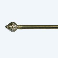 China 28mm curtain pole brass 6m long antique brass double curtain pole for sale