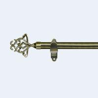 China 22/25mm diameter curtain rod accessories aluminum pattern curtain decoration finials for window decoration for sale