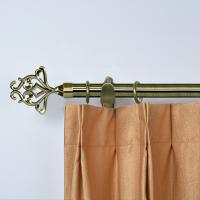 China 22/25mm diameter curtain rod accessories aluminum pattern curtain decoration finials for window decoration for sale