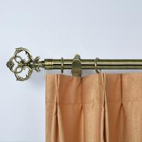 China Customizable Curtain Rods With Accessories Iron Single Curtain Bracket For Living Room Decoration for sale
