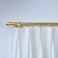 China Diameter 22 mm Metal Curtain Pipe Accessories Gold Shower  Curtain Rod Set For Living Room for sale