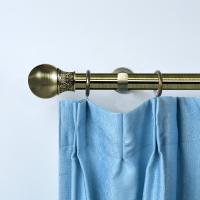 China 0.5 MM Thickness Anti-Brass Color Curtain Rod For Home Window Curtain Decoration for sale