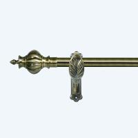 China Home Decor Curtain Rod Accessories 22 28 MM Metal Pipes Classic Curtain Rods Sets Cheap Price for sale