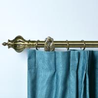 China Home Decor Curtain Rod Accessories 22 28 MM Metal Pipes Classic Curtain Rods Sets Cheap Price for sale