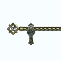 China Factory Directly Wholesale 28mm Single/Double Home Decoration Curtain Accessories Extendable Metal Curtain Rod Set for sale