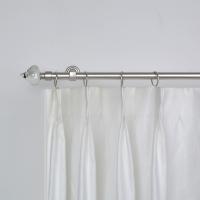 China Crystal Curtain Rod Set Double Extendable Curtain Pole For Home Decoration for sale