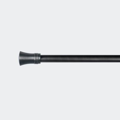 China Simple Window Curtain Rod Iron Fashion Home Hardware Extendable Metal Curtain Pole for sale