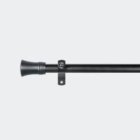 China Simple Window Curtain Rod Iron Fashion Home Hardware Extendable Metal Curtain Pole for sale