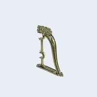 China Flexible Length Pipe Curtain Rods End Finial Hardware Metal Curtain Pole Head for sale