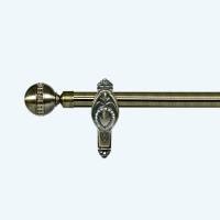 China Home Decor Pipe Curtain Rods Accessories With Crystal 25MM Metal Curtain Pipes for sale
