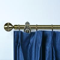 China Home Decor Pipe Curtain Rods Accessories With Crystal 25MM Metal Curtain Pipes for sale