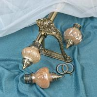 China Custom 28mm Pipe Curtain Rod Finial For Hospital Decoration for sale