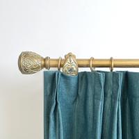 China Multicolor Iron Pipe Curtain Rods Retro Style OEM 6M Length for sale