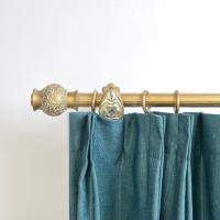 China Iron Pipe Curtain Rods 28MM Retro Style With Diamonds for sale