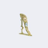 China Aluminum Golden 25mm Iron Curtain Rod Capped Glass Finial With Double Bracket for sale