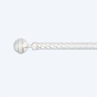 China 28MM Ball Curtain Rod Finials White Gold Crack Color Curtain Rod Set for sale