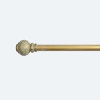 China 16mm Curtain And Rod Set Double Aluminum Alloy Curtain Decorative Finials for sale