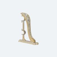 China Gold Color 28MM Classical Curtain Rod Finials Curtain Rod Set for sale