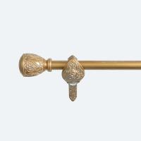 China Vintage Curtain Rod Set With Accessories 25MM Curtain Finials for sale