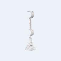 China 19mm Phoenix Tail Curtain Rod Finials Customized Curtain Pole Set Single Tension Bracket for sale