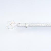 China 19mm Phoenix Tail Curtain Rod Finials Customized Curtain Pole Set Single Tension Bracket for sale