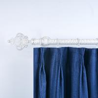 China 1.6m 2m Pipe Curtain Rods White Golden Single Home Decoration for sale