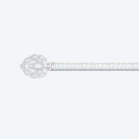 China Luxury 2 Bracket  2.5M Pipe Curtain Rods Electroplating Home Decoration for sale