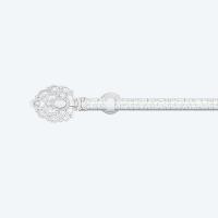 China Luxury 2 Bracket  2.5M Pipe Curtain Rods Electroplating Home Decoration for sale