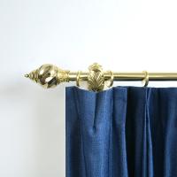 China 22mm Curtain Rod Finials Color Home Single And Double Bracket for sale