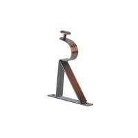 China Iron Pipe Curtain Rods With Flower Shape Finial For Bedroom for sale