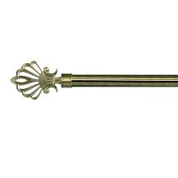 China Bronze Plain Curtain Rod With Aluminum Finial For Indoor Decortation for sale