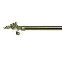 China 28 MM Diameter Single Iron Curtain Rod With Aluminum Finial for sale