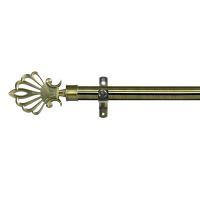 China Bronze Plain Curtain Rod With Aluminum Finial For Indoor Decortation for sale