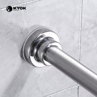 China Multicolor Shower Curtain Rod  28mm Diameter Plating Treatment for sale