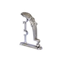 China Adjustable Length Aluminum Curtain Rod Set Curtain Finial Home Accessories for sale