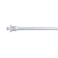 China Retro Style Pipe Curtain Rods 28mm Resin Cup Shape for sale