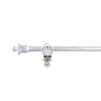 China Retro Style Pipe Curtain Rods 28mm Resin Cup Shape for sale