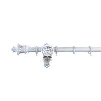 China Retro Style Pipe Curtain Rods 28mm Resin Cup Shape for sale