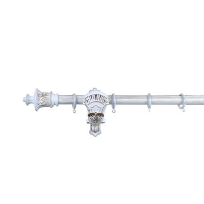 China Retro Style Pipe Curtain Rods 28mm Resin Cup Shape for sale
