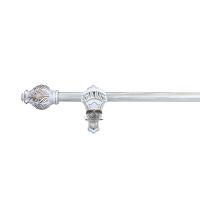 China 28mm Resin Four Leaves Custom Curtain Rod Finials Retro Style Wall Mounted for sale