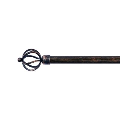China 1M Length Pipe Curtain Rods Twisted Aluminum Alloy Bracket for sale