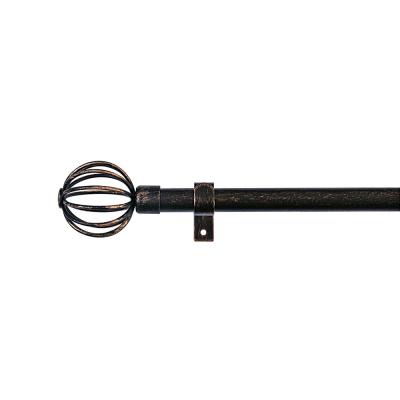 China 1 - 6 Meter Twisted Curtain Rod Finials Round Shape Curved With Accessories for sale