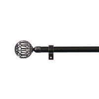 China 1 - 6 Meter Twisted Curtain Rod Finials Round Shape Curved With Accessories for sale