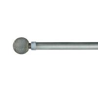China 22mm Curtain Rod Finials Coffee Color Home Single And Double Bracket for sale