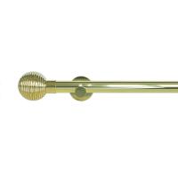 China Multi Layer Ball Finial Pipe Curtain Rods Custom Anti Copper for sale